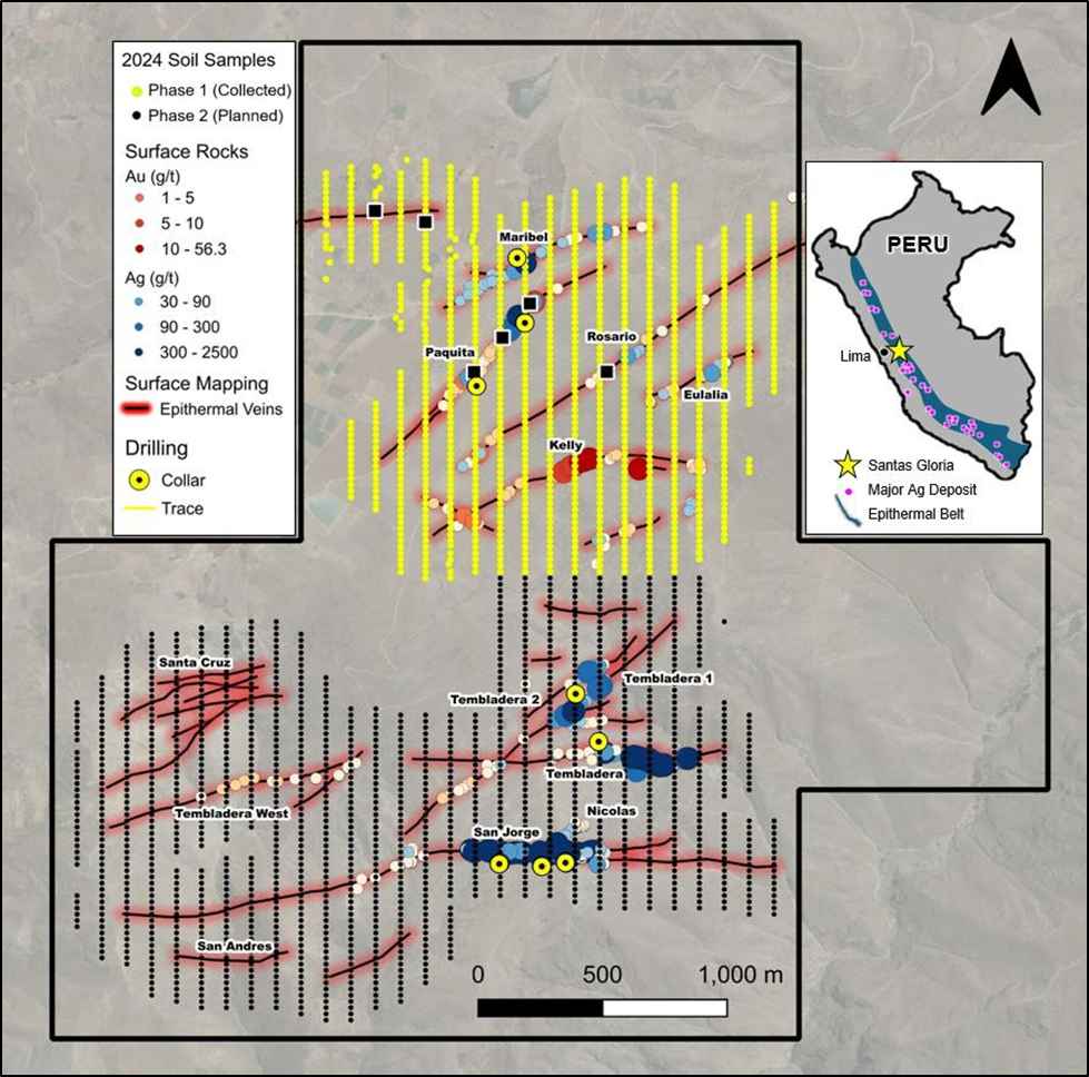 FIRST ANDES SILVER PROVIDES EXPLORATION PROGRAM UPDATE, SANTAS GLORIA PROJECT, PERU - First ...